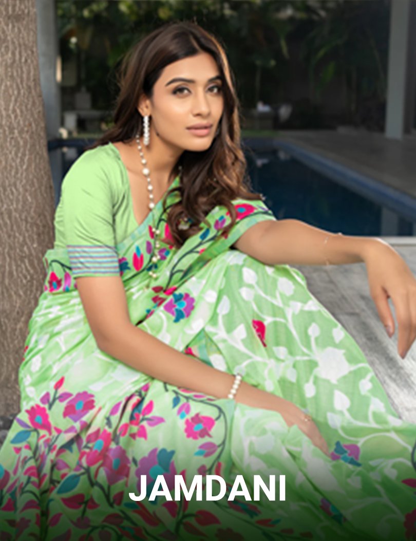 Elegant Jamdani Sarees | Traditional Weaving Designs – Gajarai